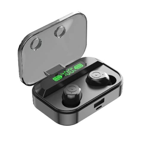Bluetooth слушалки за телефон за поставяне в ухото безжични черни