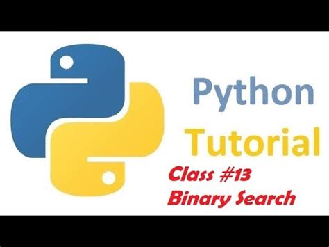 Python Tutorial Binary Search Algorithm In Tamil YouTube