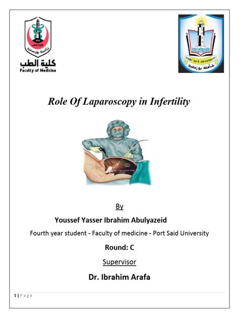 Role Of Laparoscopy In Infertility Pdf Infertility Polycystic