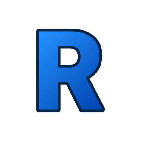 Icono De Letra R Generic Gradient Lineal Color