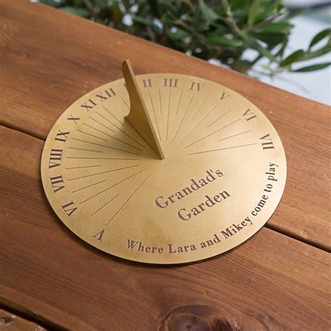 Personalised Copernicus Brass Sundial By Border Sundials Sundial