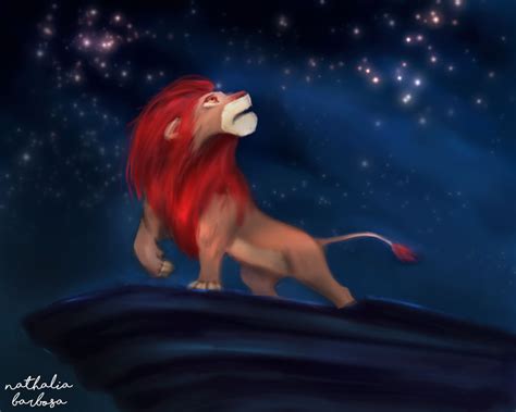 Simba Looking At The Stars By Natybarbosa On Deviantart