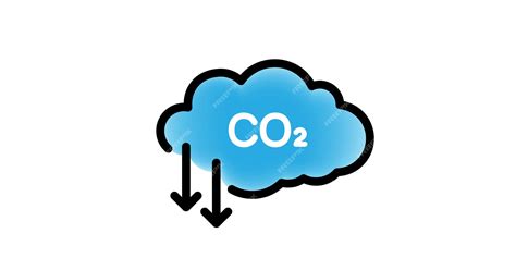 Co2 Cloud Simple Icon Illustration Premium Vector