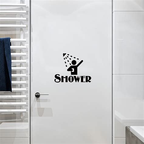 Shower Pattern Wall Sticker Wall Decor Decals Home Vicedeal