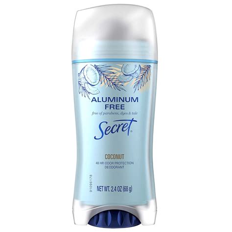 Secret Aluminum Free Deodorant Дезодорант без алюминия Coconut 68 г ...