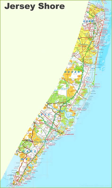 Map Of New Jersey Shoreline