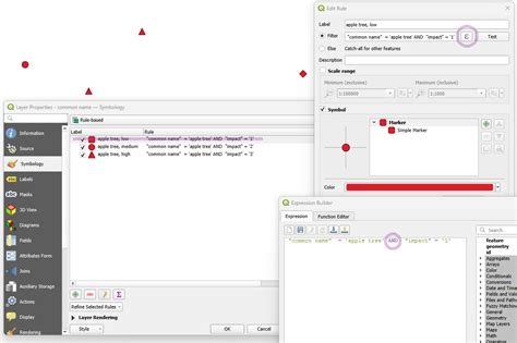 qgis how to pre define different symbology for a all features of a
