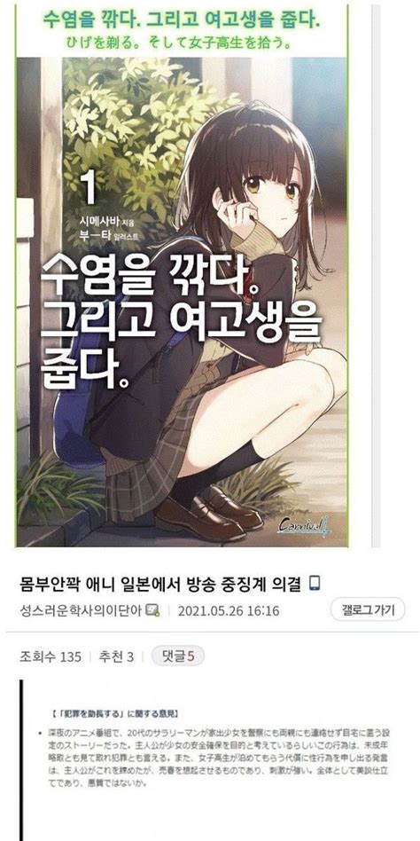 일본에서 여고생 성묘사로 난리났던 것 ㄷㄷ 만화 그림 애니메이션