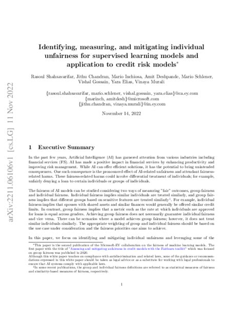 pdf identifying measuring and mitigating individual unfairness for