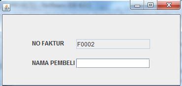 Contoh Program Java Membuat Nomor Faktur Nomor Transaksi Otomatis