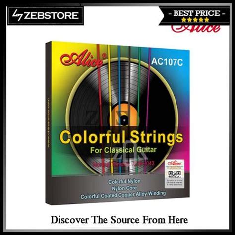 Jual Senar String Gitar Classic Klasik Alice Ac107c Nylon Warna