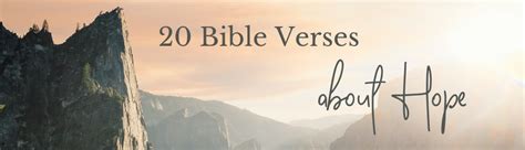 20 Bible Verses About Hope Rooted Grounded