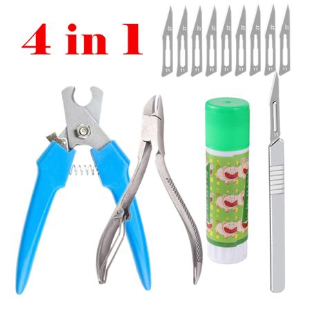 Piglet 4 In 1 Kit Carbon Steel Surgical Scalpel Blade With 4 Handle