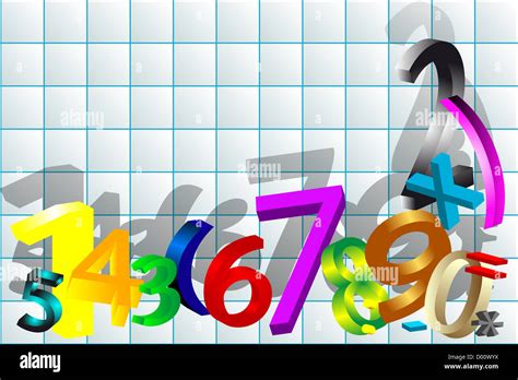 Abstract Numbers Wallpaper