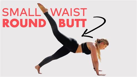 Small Waist Round Butt Workout No Equipment Youtube