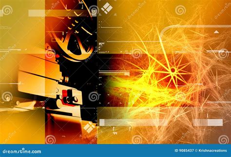 Vintage Projector Stock Illustration Illustration Of Motion 9085437