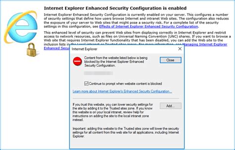 Turn Off IE Enhanced Security Configuration In Windows Server 2016