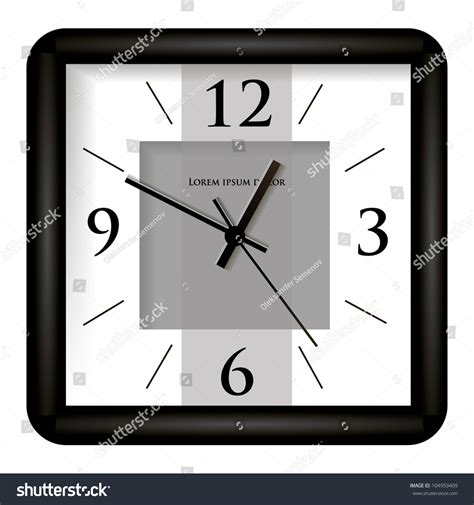Wall Clock Vector Illustration Stock Vector Royalty Free Shutterstock