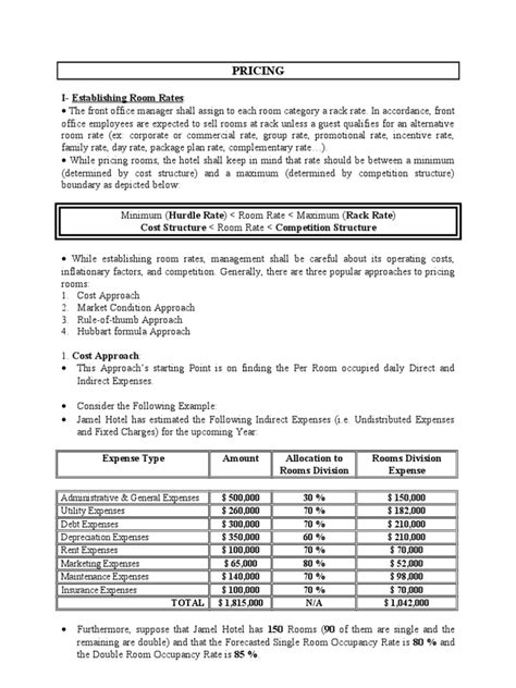 Pricing Pdf