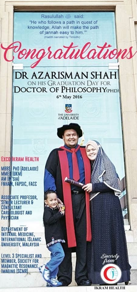 Sekalung Tahniah Prof Madya Dr Azarisman IKRAM Health
