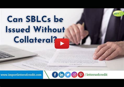Sblc Swift Mt760 Standby Letter Of Credit No Collateral Required