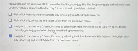 You Want To Use The Windows GUI To Delete The StudyX