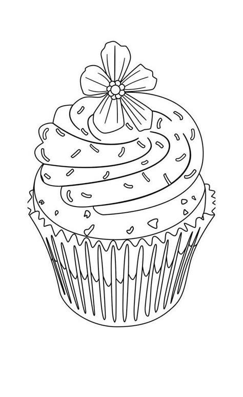 Cute Cupcakes Coloring Page Kupocolors Cupcake Coloring Pages