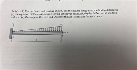 [solved] problem 1 for the beam and loading shown use th