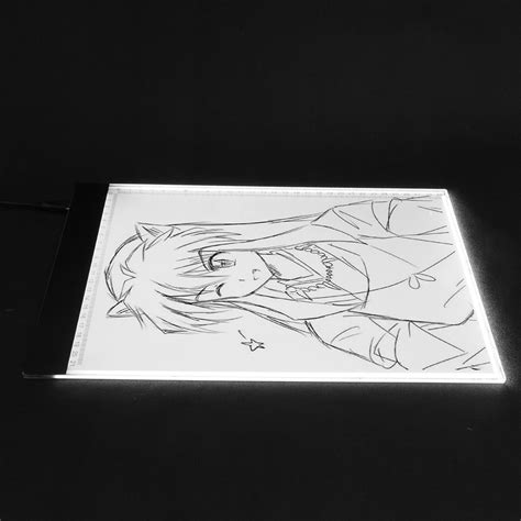 Badu Bg Нов тънък A4 Led цифров графичен таблет Art Stencil Board Board