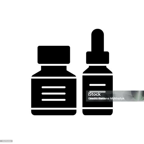 서 예 병 잉크의 블랙 화이트 벡터 일러스트 필기 및 문자에 대 한 항목의 플랫 아이콘입니다 고정 장식 빈티지 편지를 그리기에 대 한 제공 합니다 흰색 배경에 고립 검은색에