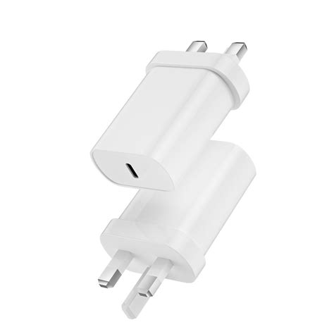 WIWU Wi U Quick Series PD W USB C Type C Single Port Travel Fast Charger UK Plug White