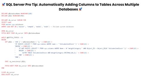 How To Check For Tables And Columns In Sql Server Paresh Bhayani