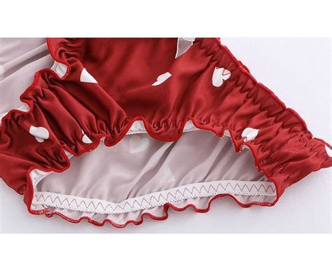 Sweet Valentine Lingerie Set Girly Ruffled Kawaii Ddlg Playground