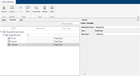 Import Dds Type Definitions From Idl And Create Domain Definitions
