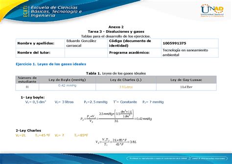 Disoluciones Y Gases Resuelto Anexo 2 Tarea 3 Disoluciones Y Gases