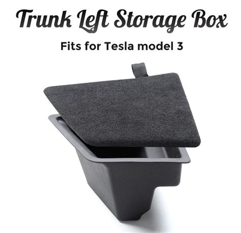 Tesla Model 3 Trunk Left Storage Box Car Accessories Accessories On Carousell