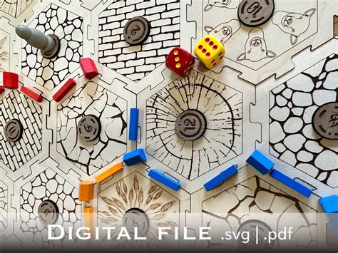 Digital File Only Board Game SVG Glowforge Ready Laser SVG 2 To 4