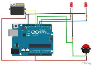 Servo Control With LED Feedback Arduino Arduino Projects