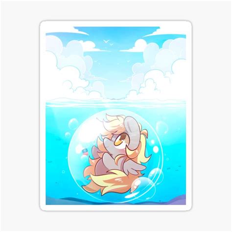 Derpy Bubble Sticker For Sale By Timanator3000 Redbubble