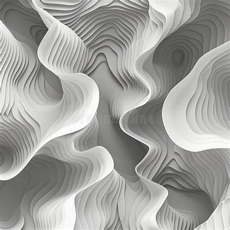 Abstract Background Texture With Wave Design Modern Curve Pattern White And Black Elements