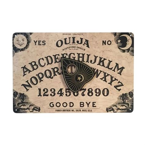 Tablero De Metal Retro Ouija Letrero Personalizado Para Halloween