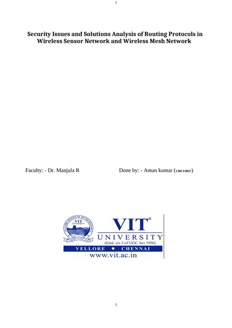 pdf security issues and solutions analysis of routing protocols in