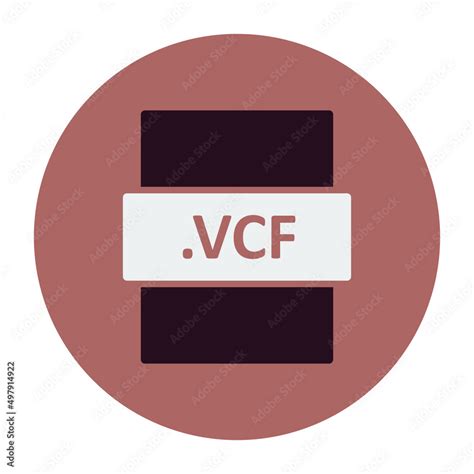 Vcf Icon Stock Vector Adobe Stock