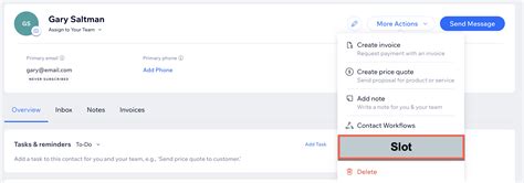 Wix Crm Contact Page