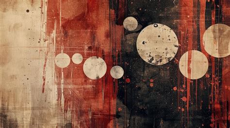 Premium Photo Generative Ai Abstract Background In Warm Brown Earth Tones Circle Geometric Shapes