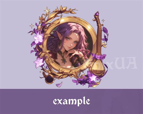 Bard D D Token Frame Bard Token Border For Tabletop Dungeons And