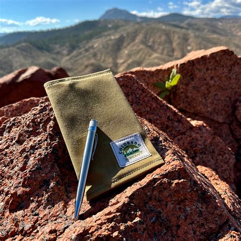 Handmade Bushcraft Field Note Waxed Canvas Notebook Diary Various Col