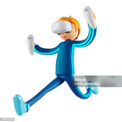 클리핑 경로를 가진 3d 소년 만화 캐릭터 3d 일러스트 레이터 스포츠 활동 운동 피트니스 운동 훈련 라이프 스타일 남자 플레이어 기술 Vr 야외 체육관 사이버 공간 개체