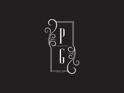 Initials Pg Luxury Logo Letter Vector 14273727 Vector Art At Vecteezy