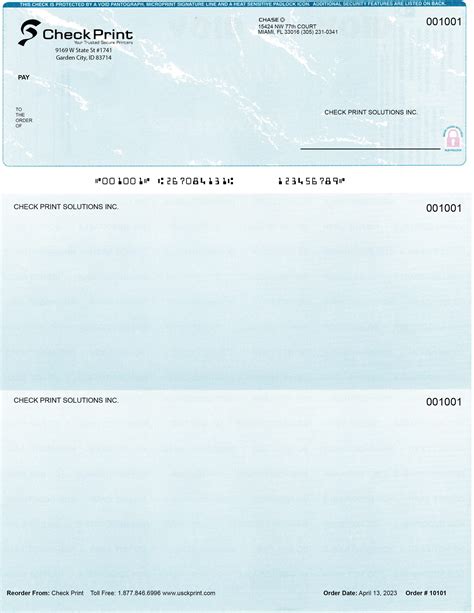 Business Check Printing Blank Business Checks On Top Abc Check